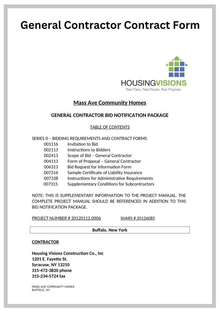 Contractor Contract Template - Free Printable Documents