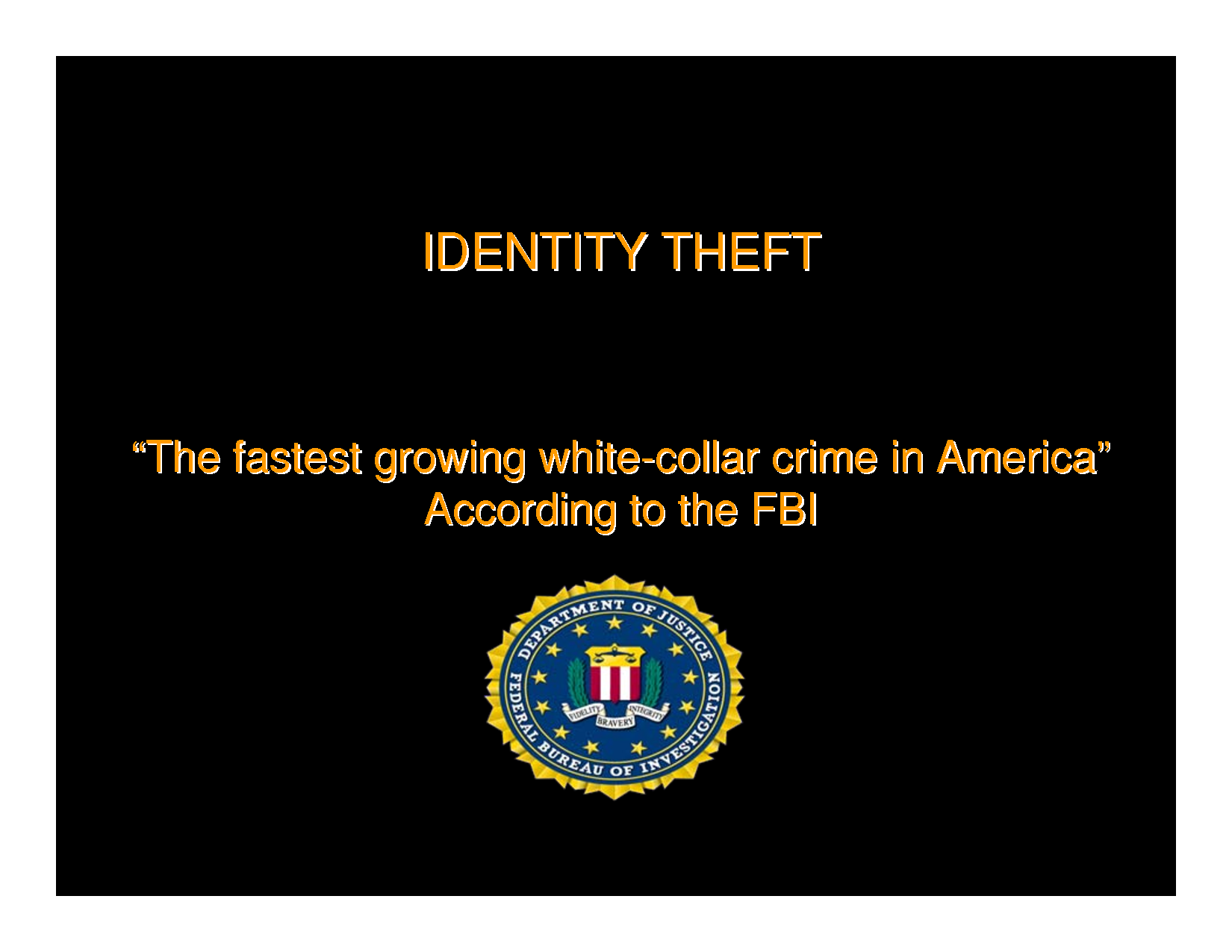 Identity Theft Fbi - Free Printable Documents