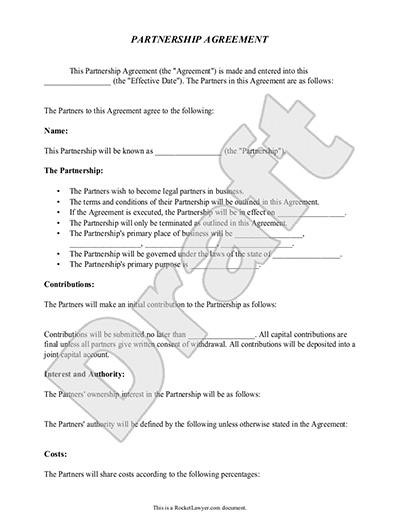 Partnership-Agreement - Free Printable Documents