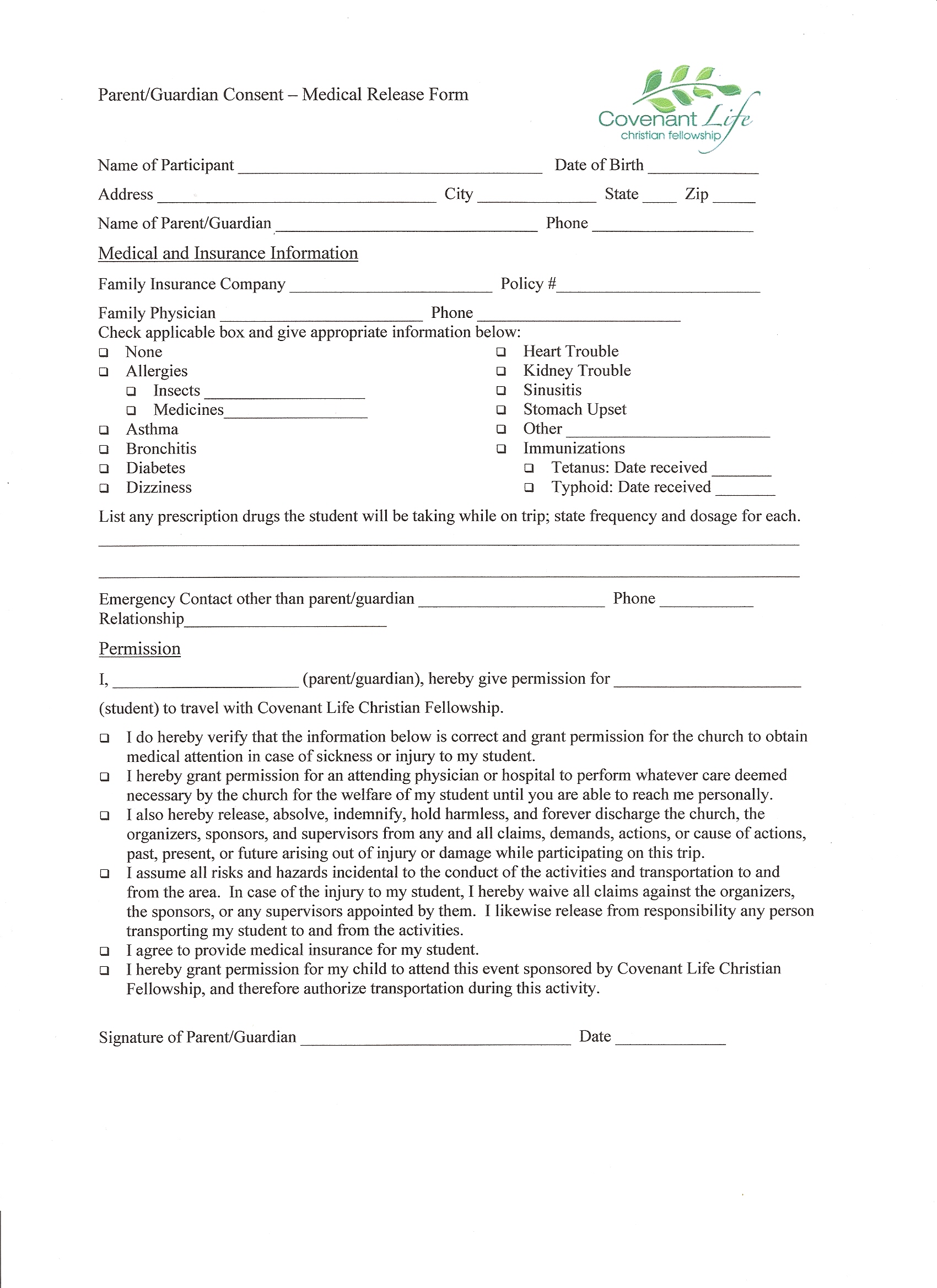 Release Form - Free Printable Documents